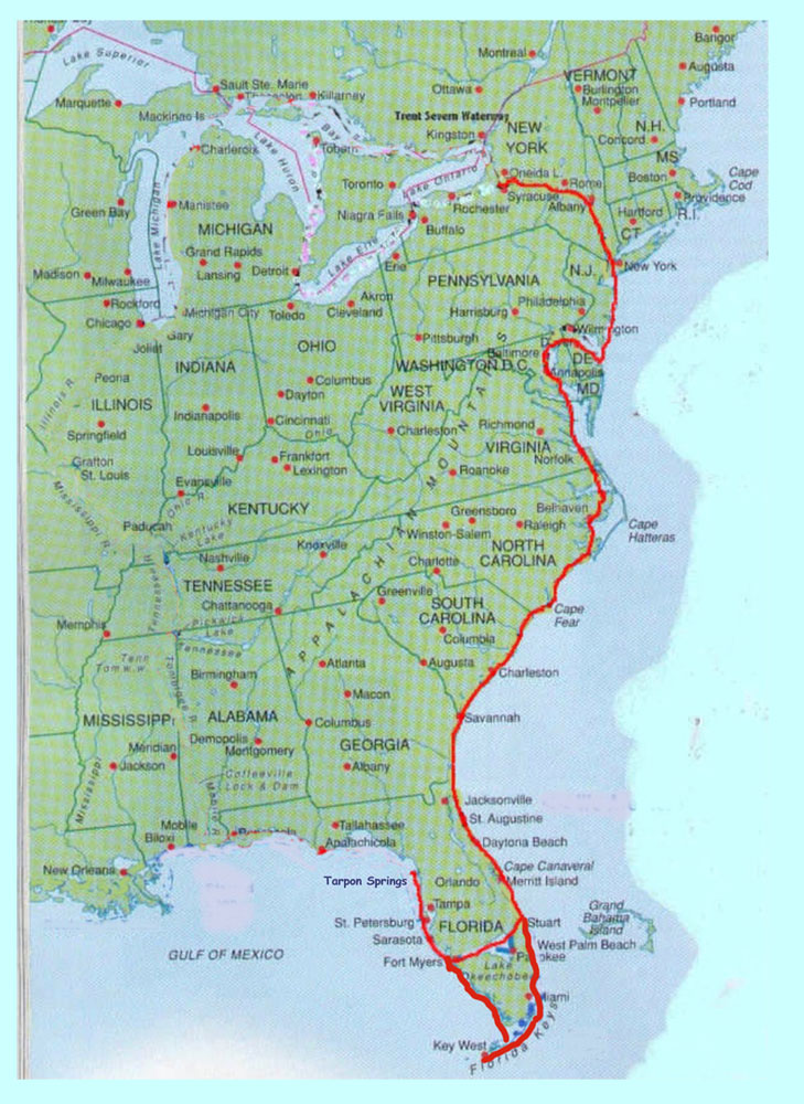 Icw Waterway Map Area Waterways Information