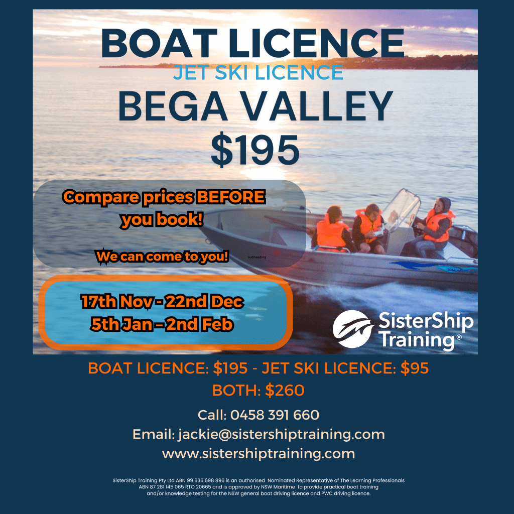 Affordable, Professional Boat Licence Training in the Bega & Beyond ...